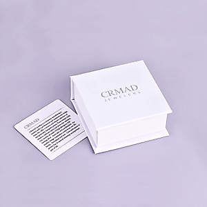 CRMAD Moon Phase Necklace Sterling Silver Moonstone Pendant Mother's Day Gifts for Mom (moon phase)