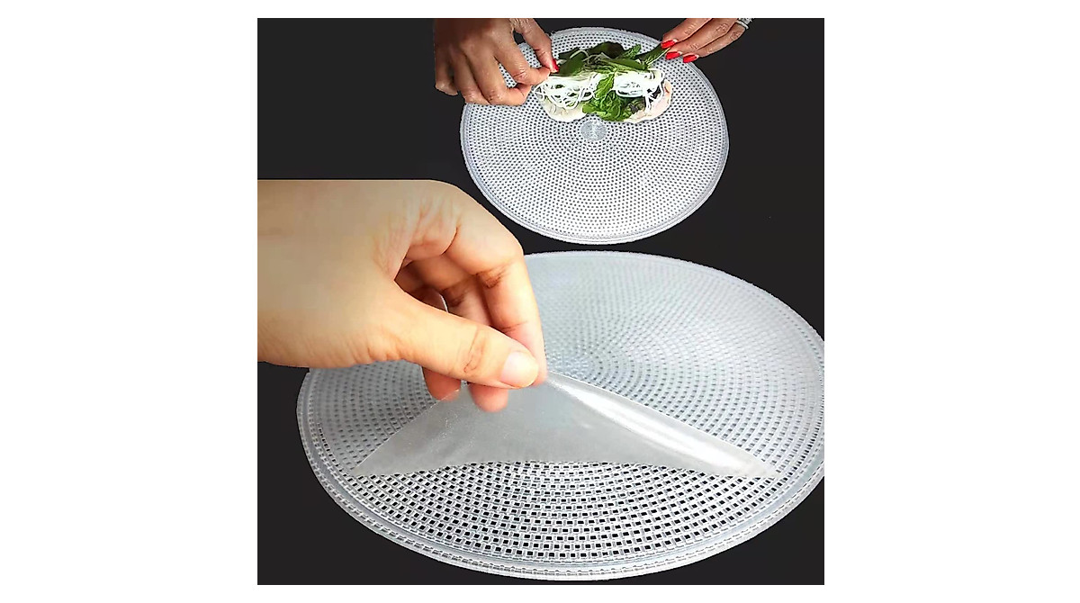 Rice Paper Wrappers & Holder for Perfect Spring Rolls