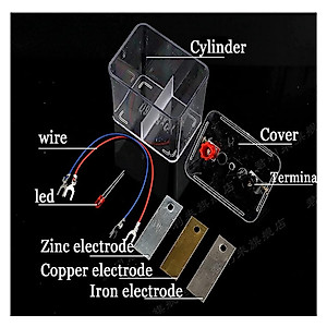 Chemical Energy Converted Into Electrical Energy Primary Battery Experimenter Copper-zinc Electrode Copper-zinc Sheet Chemistry Primary Battery