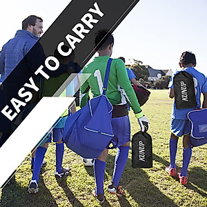 Kunup Kid Soccer Goal for Backyard 9x5FT Large Portable Soccer Net for Backyard Folding Soccer Goal Practice Net with Carrying Bag for Outdoor Indoor