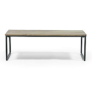 Christopher Knight Home Greycliff Coffee Table, Black + Natural