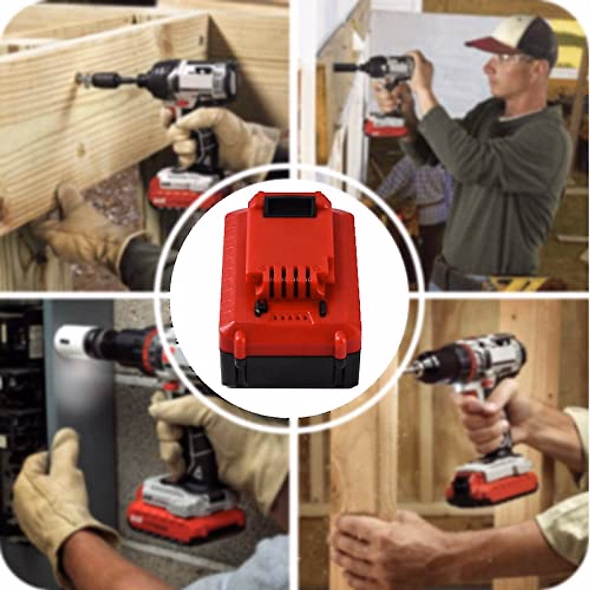 2 Packs 6.0Ah Extended Capacity Replacement Battery Compatible with Porter Cable 20V Lithium-ion Battery MAX PCC685L PCC680L PCC682L PCC685LP Cordless Power Tools Batteries