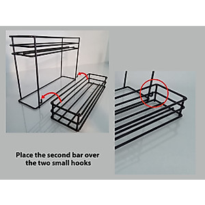 8 Bottle Capacity Syrup Rack- Coffee Syrup Holder Orgnizer- Coffee Syrup Stand Shelf for Coffee Bar - Countertop Freestanding Tabletop Liquor Wine Rack- Syrup Stand Display for Dressings Cocktail