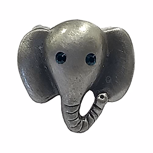 Prestige Medical 3D Stethoscope Jewelry, Elephant - Antique Tin (Model: 99-ELT)