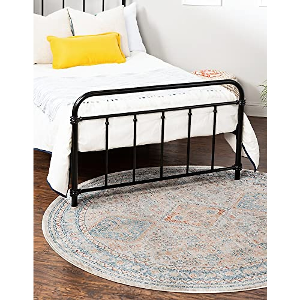 Unique Loom Newport Collection Area Rug - Rosecliff (Round 10' 2" x 10' 2", Multi/Blue)