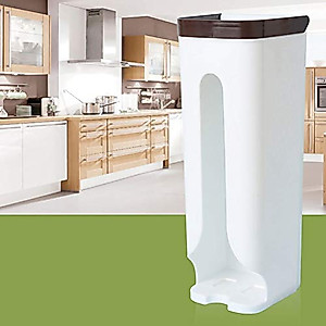 TOPBATHY Wall Plastic Bags Holder Grocery Bag Holder Kitchen Trash Bag Dispenser Storager