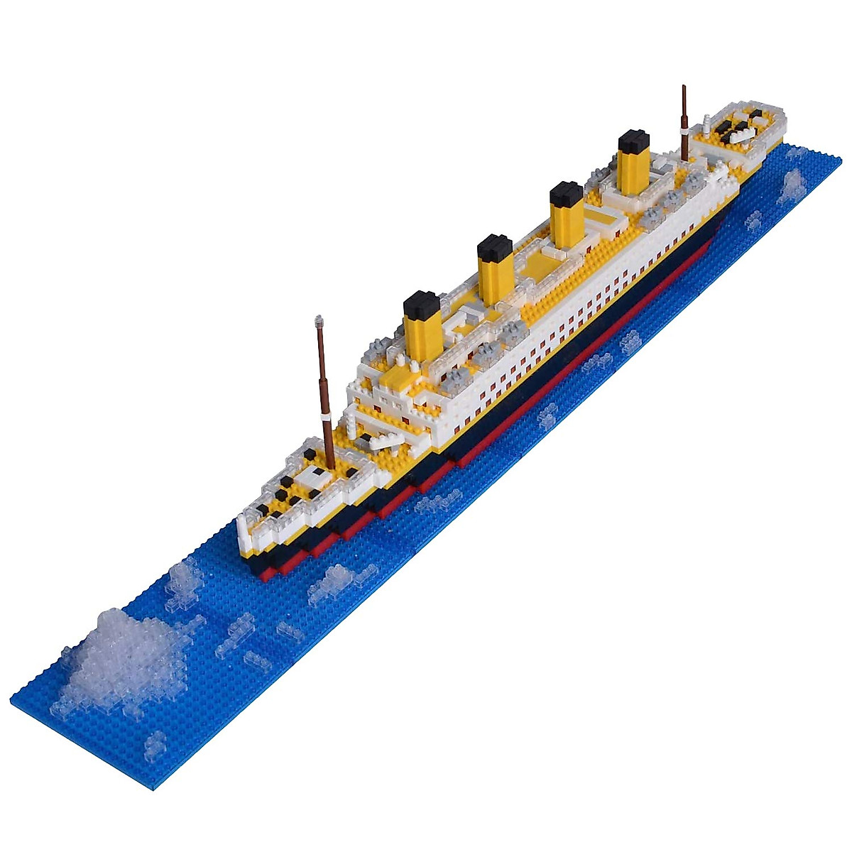 Yemhash Micro Mini Blocks Titanic Model Building Set with 2 Figure, 1872 Piece Mini Bricks Toy, Gift for Adults and Kids