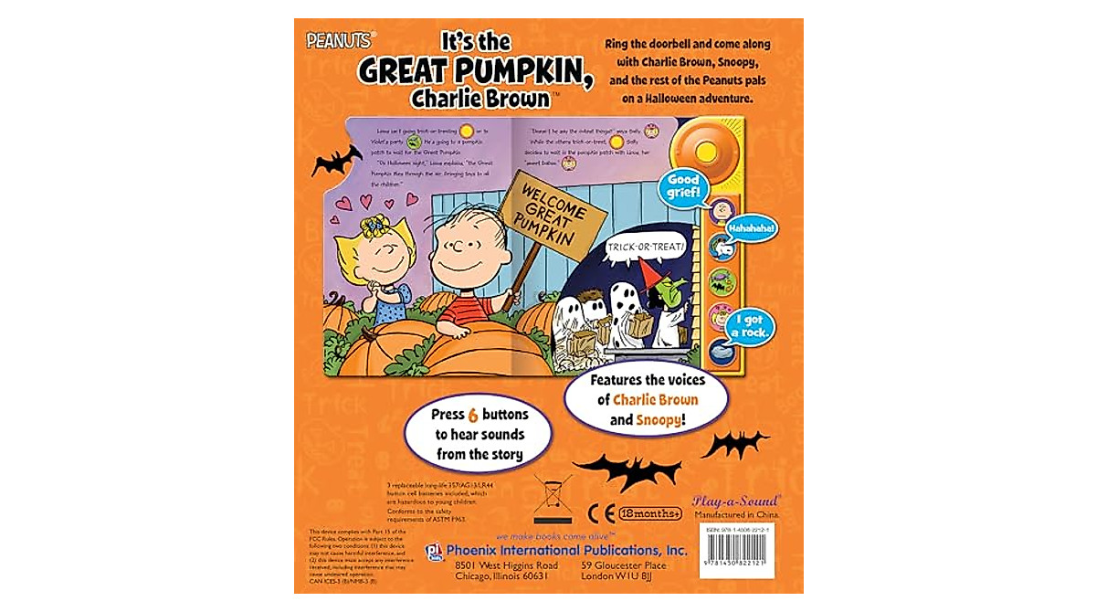Peanuts: Great Pumpkin Charlie Brown Sound Book