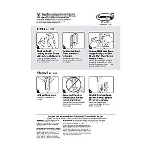 Command 10014485 Picture-Hanging Hooks, Large, White, 3 Count