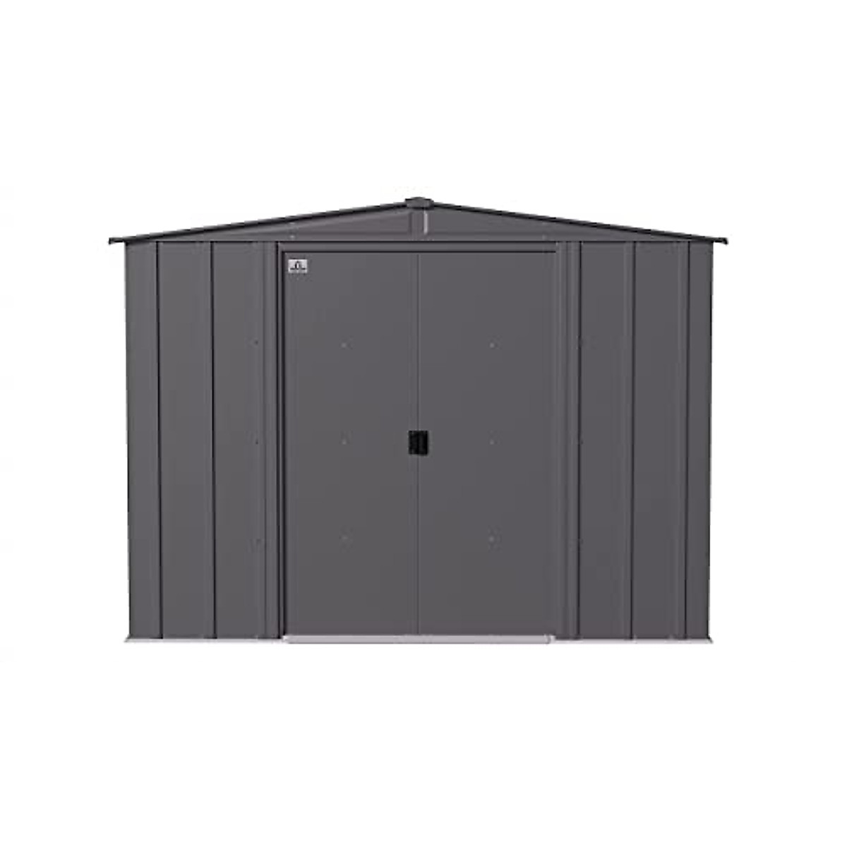 Arrow Classic Steel Storage Shed, 8x8, Charcoal