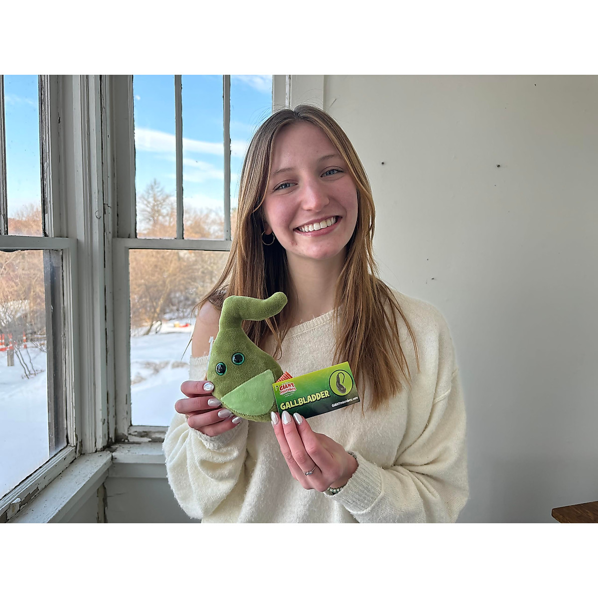 GIANTmicrobes Gallbladder Plush, Gallbladder Stuffed Animal, Gallbladder Surgery Gifts, Gallbladder Plush Toy, Gallbladder Removal Gift, Gastroenterology Gifts, Gastroenterologist Gifts, Get Well Gift
