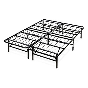 ZINUS SmartBase Tool-Free Assembly Mattress Foundation / 14 Inch Metal Platform Bed Frame / No Box Spring Needed / Sturdy Steel / Underbed Storage, Queen