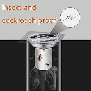 50Pack Disposable Shower Drain Hair Catcher 4" X 4" Drain Hair Catcher Mesh Stickers Shower Drain Mesh Stickers for Bathroom Accessories, Kitchen, Sink, Bathtub