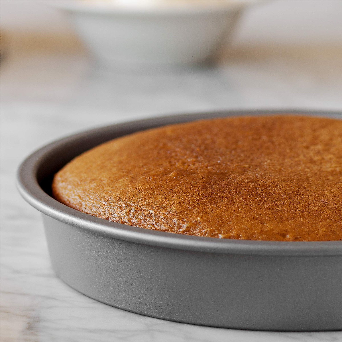 G&S Metal Products HG268 OvenStuff Non-Stick Round Cake Baking Pan 2 Piece Set, 9", Gray