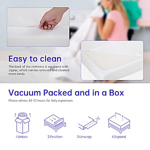 PayLessHere 8 Inch Twin XL Gel Memory Foam Mattress Fiberglass Free/CertiPUR-US Certified/Bed-in-a-Box/Cool Sleep & Comfy Support(Twin Extra Large)