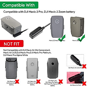 HKY Replacement Dji Charger 60W for Dji Mavic 2 Zoom, Mavic 2 Pro,Mavic 2 Enterprise Drone Quadcopter Battery Charger Accessory CP.MA.00000039.01 with 5V USB interface for charing Remote Controller