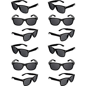 TheGag Black Sunglasses Bulk 60 Pack Party Favor Men Women Kids-Weddings Graduations