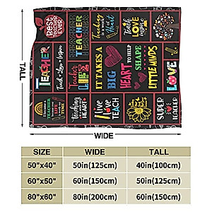 JOPJOLIW Teacher Gifts Blanket-Teacher Gifts for Women Men-Teacher Appreciation Gifts-Teacher Graduation Birthday Back to School Gifts Throw Blankets 60"x50" -1