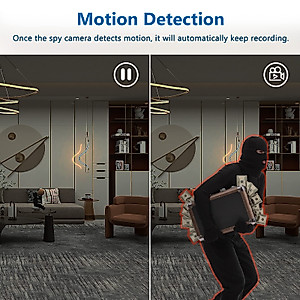 Spy Camera HD 1080P Mini Hidden Camera with 32G Card Small Camera Nanny Cam with Night Vision Hidden Spy Cam for Home Indoor Outdoor