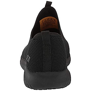 Skechers Women's Slip on Athletic Food Service Shoe, Black, 6.5