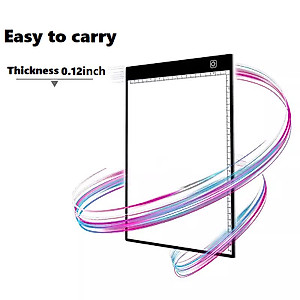 Smart Star Portable A4 Ultra-Thin LED Light Box Tracer USB Power Cable Dimmable Brightness LED Artcraft Tracing Light Box Light Pad for Artists Drawing Sketching Animation Stencilling X-rayViewing