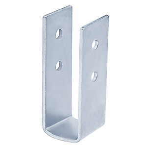 4 Pcs 4 Hole Long U-Shape Bracket, 1-1/4" Inner Wide, 4-5/8" High, Carbon Steel U-Channel Fasteners 3.5mm Thickness