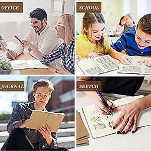 30 Pack A5 Kraft Notebooks, Composition Notebooks, Unlined Blank Journals Bulk Sketch Notebooks , 60 Pages Paper Sketch Notebook for Kids Women Men Boy Girls, School Office Supplies (Kraft Color)