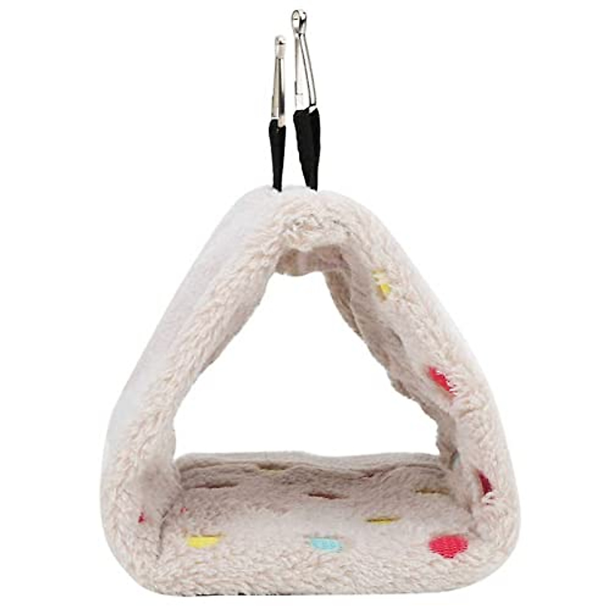 TATBUL Pets Hammocks Plush Hamster Hammock Warm Small Pets Hanging Nest Parrots Myna Birds House Cage Hanging Bed (Size : Medium)