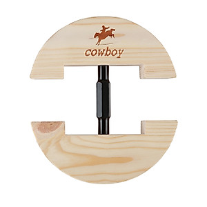 Cowboy Hat Stretcher,Small Size 6 1/2 to 9 1/2-Colourful Adjustable Buckle Heavy Duty (Small, Black)