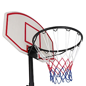 LEMY Portable Basketball Hoops Goal System with Wheels, Height Adjustable Outdoor Basketball Stand for Kids/Adults Indoor, 28 Inch Backboard