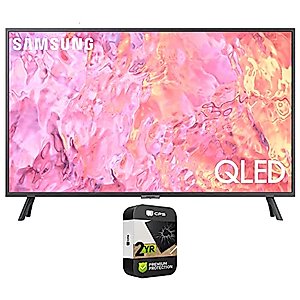 SAMSUNG QN43Q60CAFXZA 43 Inch QLED 4K Smart TV 2023 Bundle with 2 YR CPS Enhanced Protection Pack