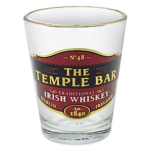 Loose Shot Glass With Temple Bar Traditional Irish Whiskey Design