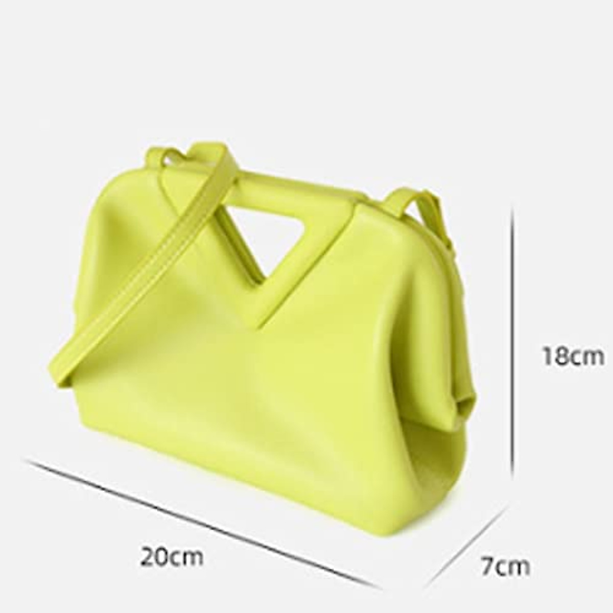 WPYYI Summer Hand Bags for Women Shoulder Bag Triangular Design Handbag Women Tote Elegant Crossbody Bags (Color : Green)