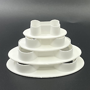 Dog Bone Cookie Cutters, Bone Shape Cookie Cutters 4 Pcs/Set, Dog Treats Cookie Cutter, Homemade Dog Biscuit Treats Cutters Plastic Different Sizes Mini Small Medium Big