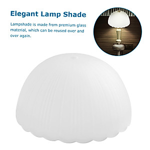 KONTONTY Stylish Lamp Cover for Modern Homes Frosted Glass Shade for Table and Ceiling Lamps Elegant Replacement for Damaged Lampshades
