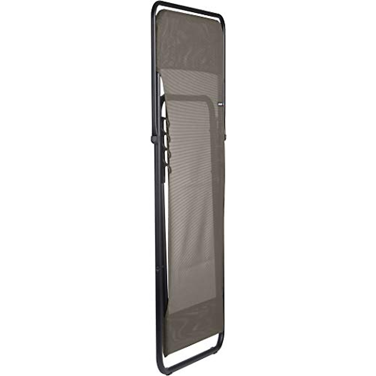 Lafuma Maxi Transat Folding Sling Chair (Graphite Grey Canvas, Set of 2) Foldable Adirondack w/ Titane Steel Frame