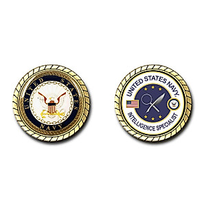 US Navy Intelligence Specialist Challenge Coin - Officially Licensed
