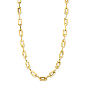 Ross-Simons Italian 14kt Yellow Gold Paper Clip Link Necklace. 20 inches
