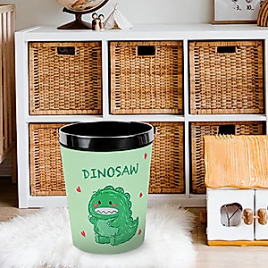 DOITOOL Bin Bins bin: Wastebasket Holder Recycle cans Garbage Clamping Gallon Kids Round Bathroom Boys Paper Large car Ring can Adorable Kitchen Room Small Basket: for You Round Basket Round Basket