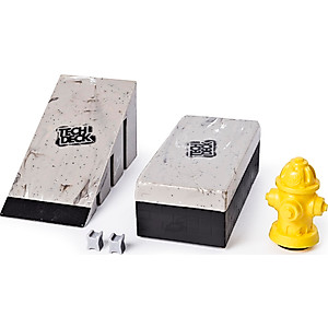 TECH DECK - Build-A-Park – Kicker, Funbox, and Hydrant – Ramps Board and Bikes