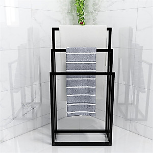 Metal Freestanding Towel Rack 3 Tiers Hand Towel Holder Organizer for Bathroom Accessories