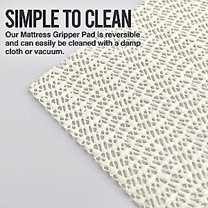 Nevlers King Size 72" x 72" Non Slip Mattress Gripper Helps Keep Mattress Topper from Sliding | Strong & Durable Mattress Slide Stopper |Customizable Non Slip Mattress Pad |Multi-Purpose Mattress Grip