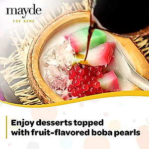 Mayde 6-Flavor Popping Boba Pearls Party Kit (6-Pack, 490 Grams)