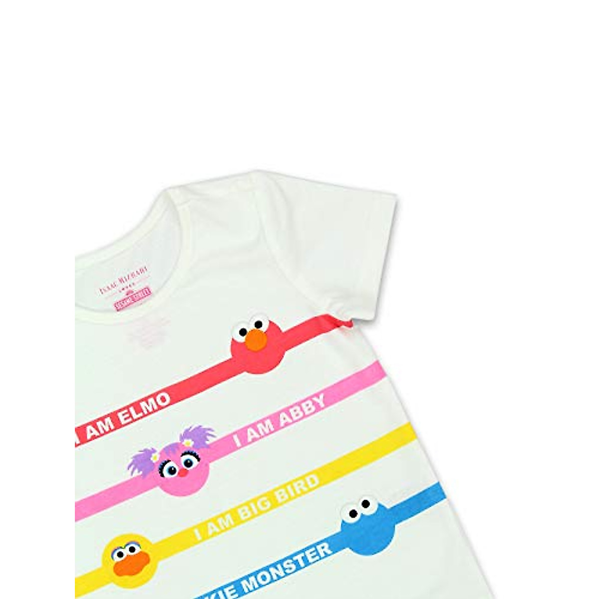 Isaac Mizrahi Loves Sesame Street Elmo Toddler Baby Short Sleeve T-Shirt Tee (2T, White)