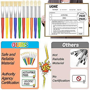 Paint Brushes, Anezus 30 Kids Paint Brushes Bulk Children Paint Brushes Set with Jumbo Round Watercolor Paint Brush and Large Flat Craft Paint Brushes