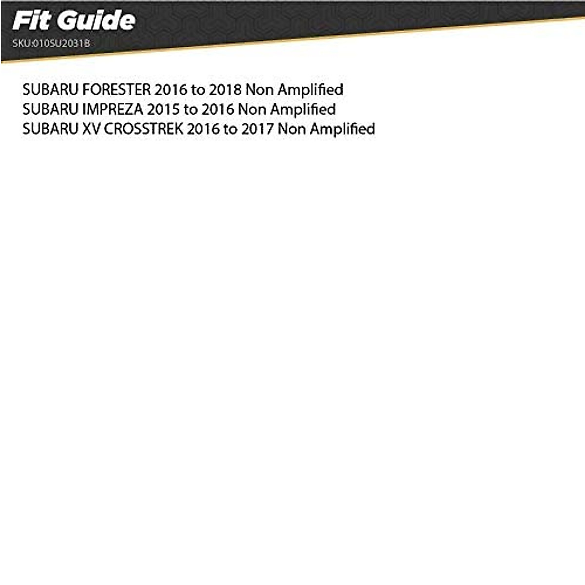 Scosche SU2031B Compatible with Select 2015-18 Subaru Forester, Impreza and XV Crosstrek ISO Double DIN Dash Kit Black