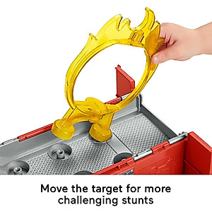 Fisher-Price Blaze and The Monster Machines Toy Car Race Track Launch & Stunts Hauler Transforming Playset for Kids Ages 3+ Years