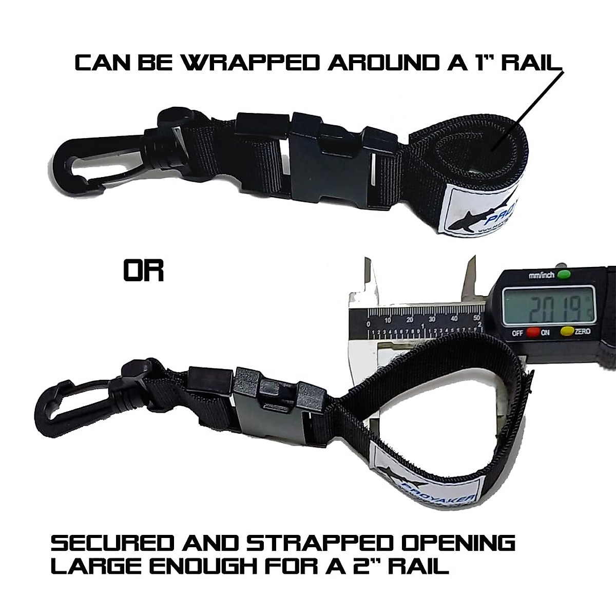 PROYAKER Heavy Duty Tackle and Gear Fishing Rod Quick Connect Buckle (2 Extra Proyaker HD Buckles)