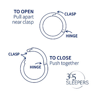 365 SLEEPERS 316L Surgical Steel 16G 8mm 10mm Twist Hinged Hoop Segment Nose Ring Helix Tragus Septum Unisex Earring Body Piercing Jewelry