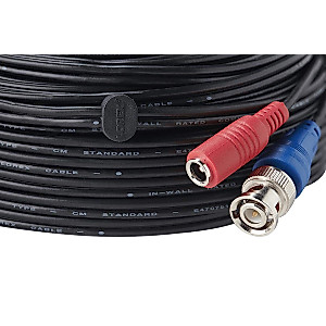 Lorex CB60UB4K 60ft (18m) Premium 4K BNC RG59/Power Siamese Accessory Cable, Supports 4K Analog Cameras